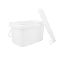 China 1.2 kg Square Plastic Container 100% Raw PP Material 2L Capacity Durable Stackable Bucket for sale