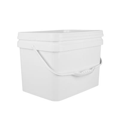 중국 PP 100% 원자재 충격 저항성 평면 플라스틱 버킷 흰색 또는 기타 판매용