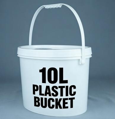 China Custom-Capacity Special-Shaped Oval Plastic Packaging Bucket for sale