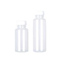 China PET Clear Empty Beverage Bottles 200ml 250ml Disposable Plastic Bottles with Screw Lid for sale