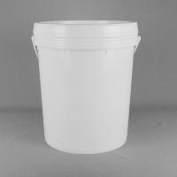 China UV Resistant 5 Gallon Plastic Buckets 20L with Handle Food Grade Stackable for sale