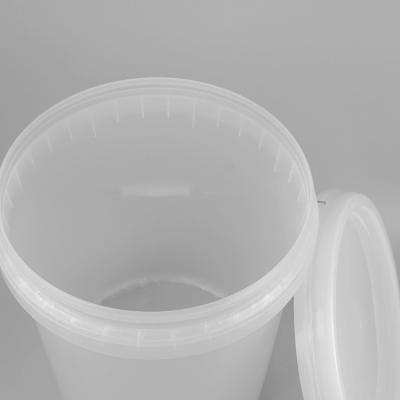 China 18 Liter Polypropylene Transparent Plastic Bucket 18 Liter Food Grade for sale