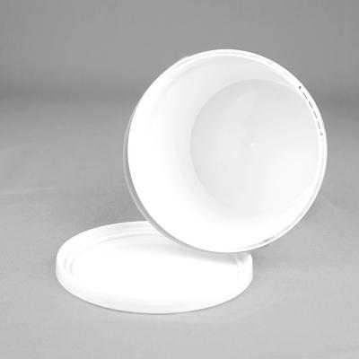 China 1L 33oz Empty Greek Yogurt Bucket Plastic Bucket With Screw On Lid for sale