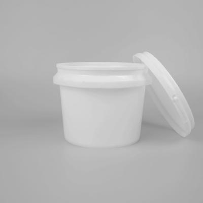 China Screen Printing Round Plastic Bucket 1200ml For Toys Brushes Paints for sale