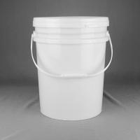 China Jieming Plastic Food Bucket 0.2L-20L Food Grade PP/HDPE Reusable Container with Lid and Handle for sale