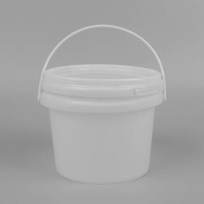 China Screen Printing Round Plastic Bucket 1200ml For Toys Brushes Paints for sale