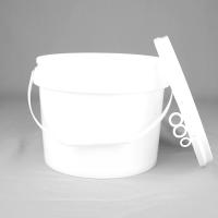 China 5L PP/HDPE Plastic Food Bucket with Handle Food Grade Storage Container for sale