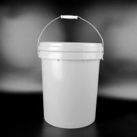 China 5 Gallon Food Grade Plastic Bucket with Lid 28.5cm x 38.6cm for Paint and Liquid Storage for sale