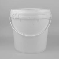 China 15.5 Inch 5 Gallon Plastic Bucket Stackable Heavy Duty Reusable Pail with Lid 20L for sale