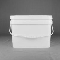 China 20L 5-Gallon Square Plastic Barrel for Powder, Paint & Liquid Storage - 35.2×25.2×26.3cm Dimensions for sale