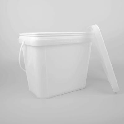 Cina Secchio di plastica del quadrato di resistenza all'urto con la maniglia in vendita