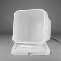 China Square Plastic Bucket 10 Liters PP Food Grade Container with Handle for sale