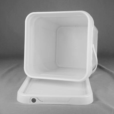 China 18 Liter Large Square Bucket Customized Color For Paint Industry for sale