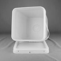 China Square Plastic Bucket 25L Food Grade PP Impact Resistant with Handle for sale