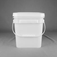 China 9L Square Plastic Bucket 24.5×21.6cm PP/PE Material with Reinforced Construction for Industrial Use for sale