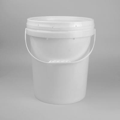 China Transparent Small Plastic Round Custom Printed Bucket With Lid for sale