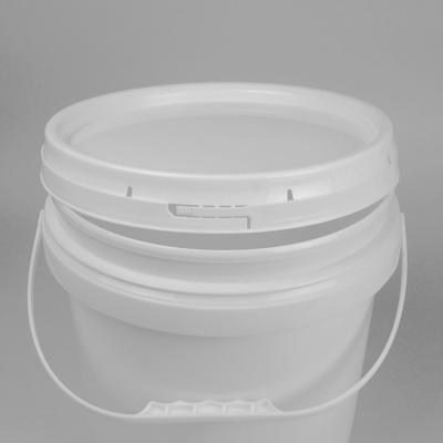 China Transparent Small Plastic Round Custom Printed Bucket With Lid for sale