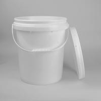 China ISO9001 23L 6 Gallon Plastic Chemical Bucket Food Grade PP PE White for sale