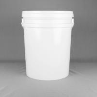 China 20L Plastic White Round Paint Bucket 5 Gallon PP PE Container for sale