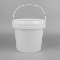 China Jieming Food Grade Plastic Bucket 1L-5L BPA Free Stackable White for sale