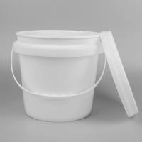 China Jieming Food Grade Plastic Bucket 1L-5L BPA Free Stackable White for sale