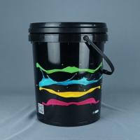 China Printed Plastic Food Pail with IML and Heat Transfer Options for sale