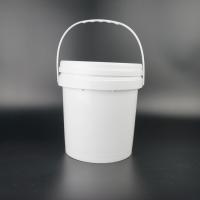 China Virgin PP Plastic Paint Bucket 1 Gallon with Handle Empty Multi Purpose for sale