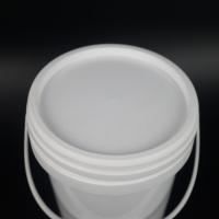 China Virgin PP Plastic Paint Bucket 1 Gallon with Handle Empty Multi Purpose for sale