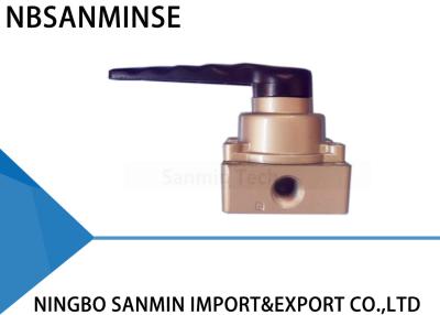 중국 NBSANMINSE HV200-02 HV300-03 HV400-04를 전환하는 1/8의 1/4의 3/8의 당기는 압축 공기를 넣은 기계적인 벨브 손 판매용