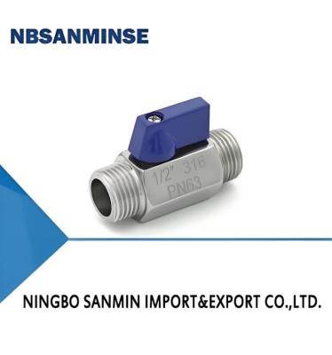 China Mini Ball 1inch Pneumatic Cylinder Solenoid Valve M/M for sale