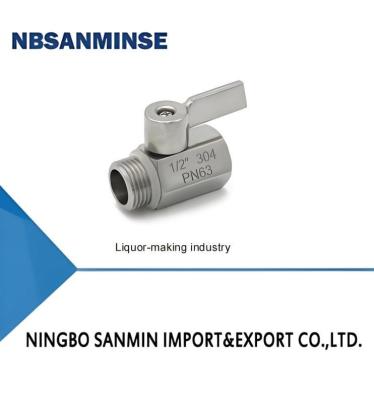 China Shaped Mini Ball Pneumatic Control Solenoid Valves for sale