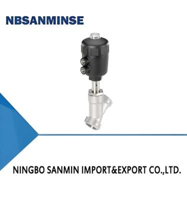 China Pneumatically operated 2/2 way angle seat valve CLASSIC  Stainless steel body with PA actuator for sale