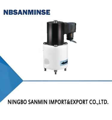 China Polytetrafluoro Electromagnetic Valve PTFE Solenoid Valve with Max. +120℃ Temperature Resistance 0.01～0.6 MPa Working Pressure and 1.2 MPa Compressive Strength for sale