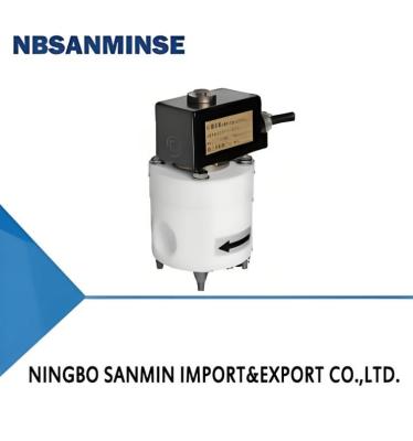 China Polytetrafluoro Electromagnetic Valve PTFE Solenoid Valve with Max. +120℃ Temperature Resistance 0.01～0.6 MPa Working Pressure and 1.2 MPa Compressive Strength for sale