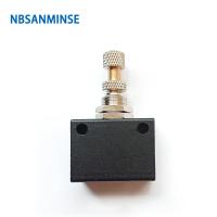 China NBSANMINSE ASC G1/8 1/4 3/8 1/2 Precision Flow Control Valve Pneumatic Air Valve Flow Adjusting Normal Temperature for sale