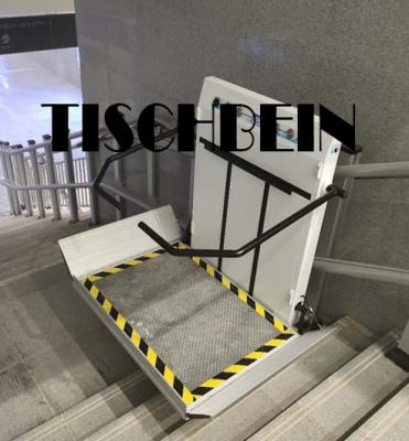 Cina Piattaforma elevatrice inclinata per sedia a rotelle economica in acciaio inossidabile da 300 kg con funzione di arresto di emergenza per la stazione ferroviaria in vendita