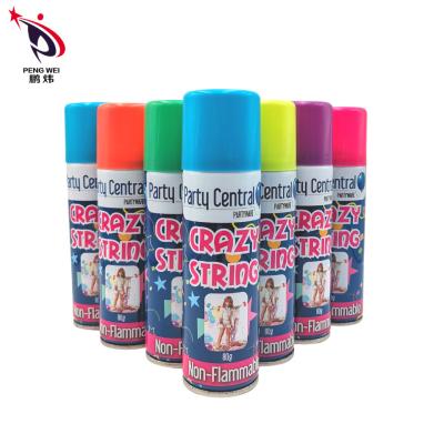 Cina I rifornimenti di nozze favorisce a colori assortiti la fiamma pazza dello spruzzo della corda del partito di scherzo in vendita