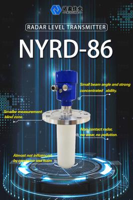 China Nuoying Manufacturer Small Antenna Size Non-contact Radar Level Meter Wireless Level Transmitter for liquid and solid for sale