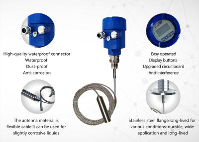 China NYRD 701 30m Contactable Guided Wave Radar Level Meter para líquido de corrosão forte à venda