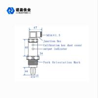 China High Precision Tuning Fork Liquid Level Sensor  Water Vibration Fork Level Switch Reliable DPDT Relay Output Leve for sale