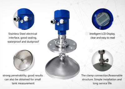 China Hot Sales 80GHz Radar Material Level Sensor High Level Sensor for Grain Silo for sale