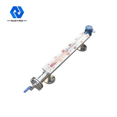 China Magnetic Flap Level Transmitter Side Mount/Top Mount Indicator Magnetic Float Level Gauge Water Tank Level Gauge for sale