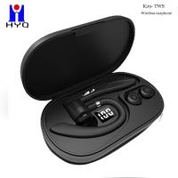 China Bluetooth V5.0 TWS Earbuds 90mAH Battery Wireless Earhook Headset with Touch Control for sale