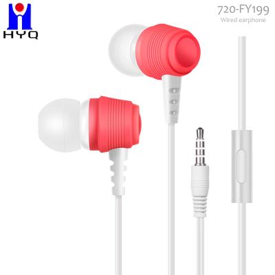 Cina controllo pesante della spina 10mW Bass Wired Earphones With Volume di 3.5mm in vendita