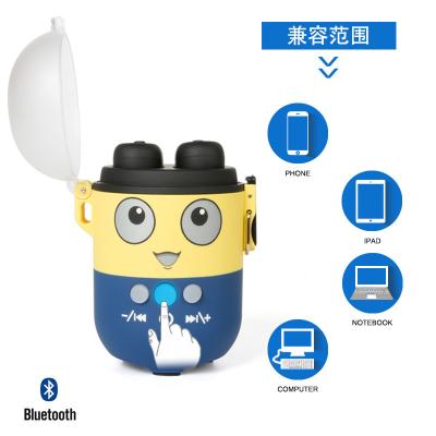 Cina Altoparlante senza fili creativo di Bluetooth del fumetto dei servi di TWS BT5.0 Earbuds con la Banca di potere 1000mAh in vendita