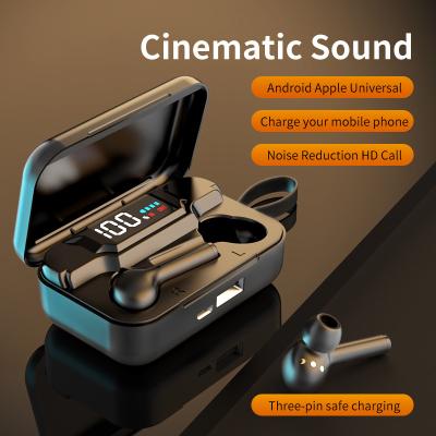 Cina V5.0 Tws Earbuds senza fili con potere visualizzano la cuffia avricolare ad alta fedeltà di 2600 mAh della Banca a comando a tocco di potere in vendita