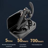 China Bluetooth 5.1 Business Mono Earhook Headset 90mAh Battery for iPhone Android Driving for sale