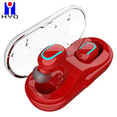 Cina Orecchio in- Bean Shape della vera luce stereo senza fili del trasduttore auricolare LED di Jieli V5.0 in vendita