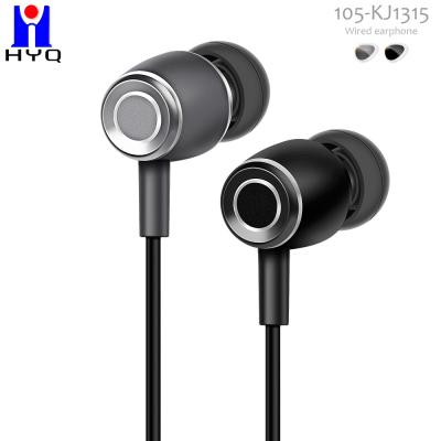 Cina 3.5MM Bass Ear Buds Without Mic hanno fissato il cavo del TPE della cuffia del metallo del microfono del trasduttore auricolare in vendita