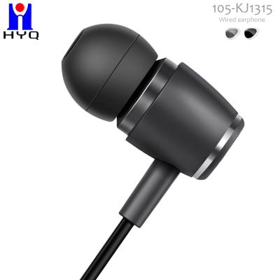 Cina 3.5MM Bass Ear Buds Without Mic hanno fissato il cavo del TPE della cuffia del metallo del microfono del trasduttore auricolare in vendita